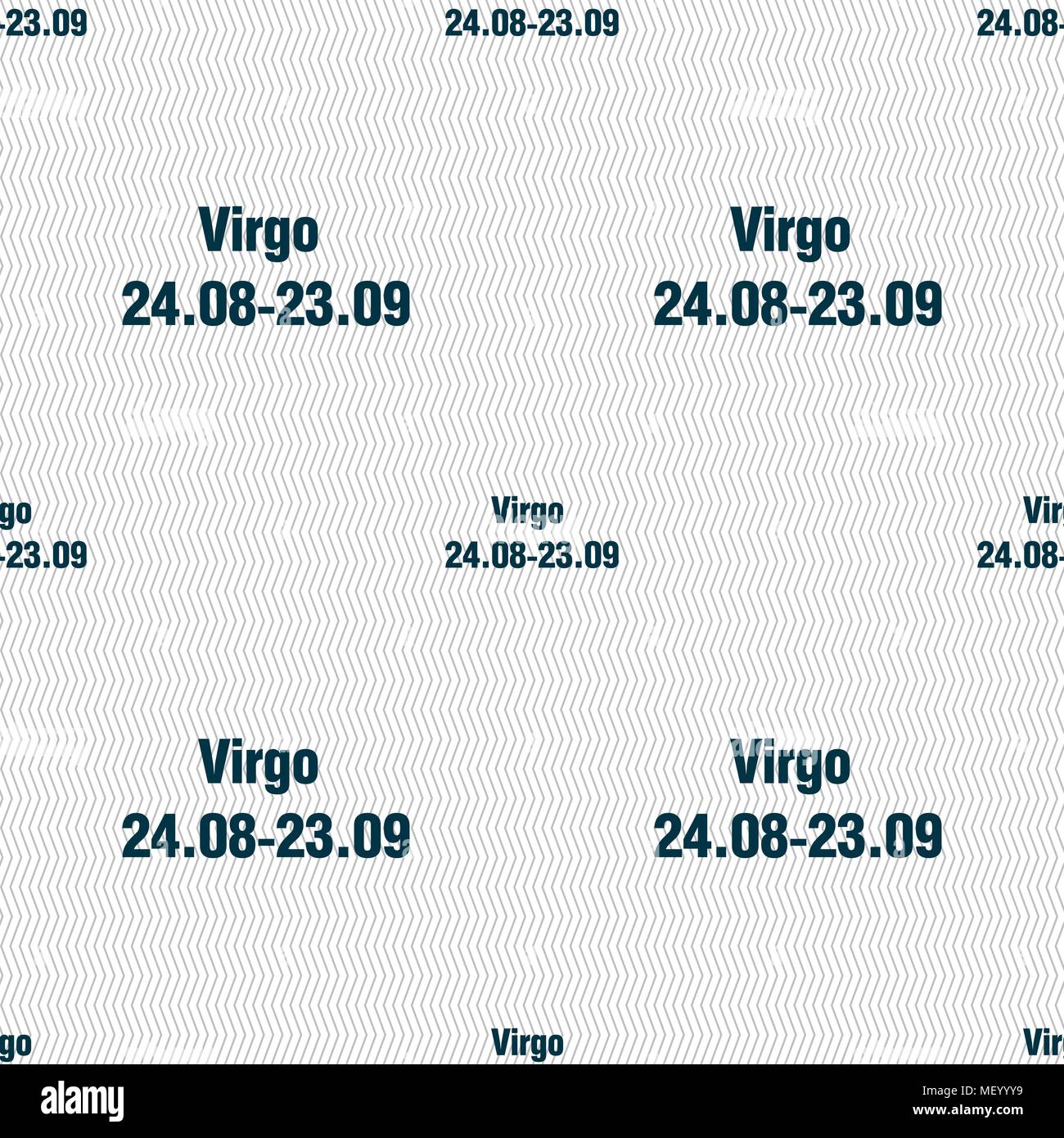 Virgo sign. Seamless pattern with geometric texture. Vector ...