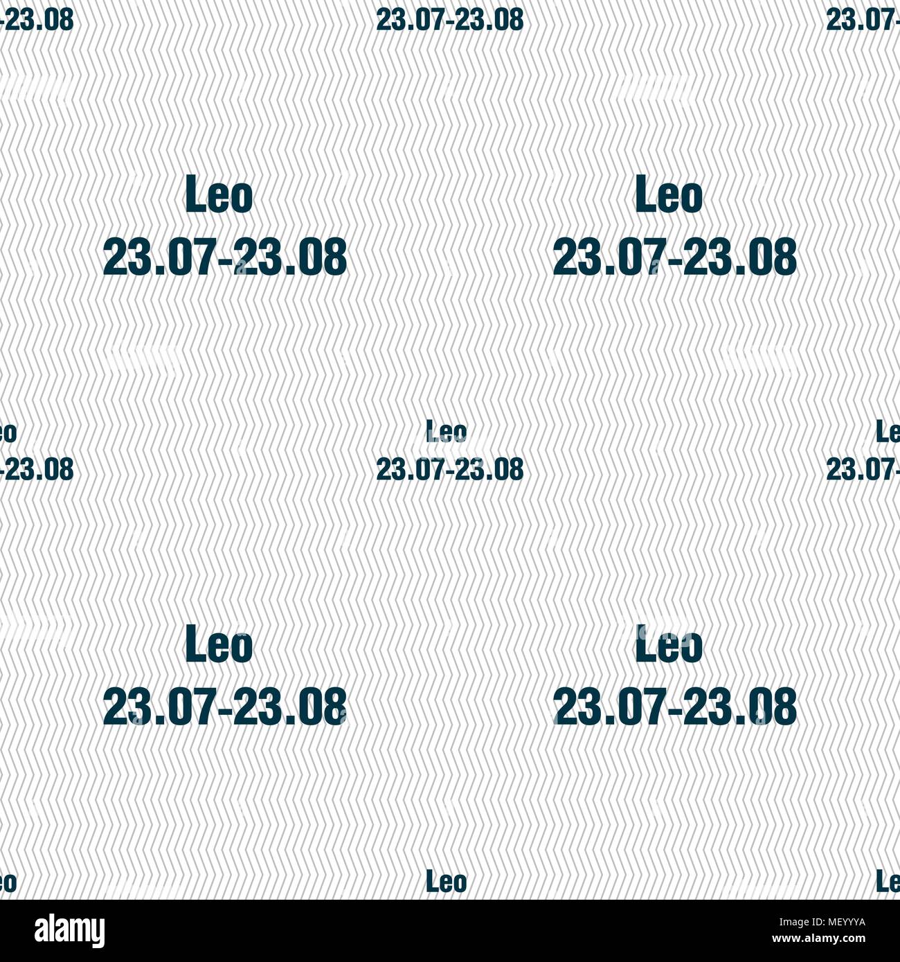 Leo zodiac sign. Seamless pattern with geometric texture. Vector ...