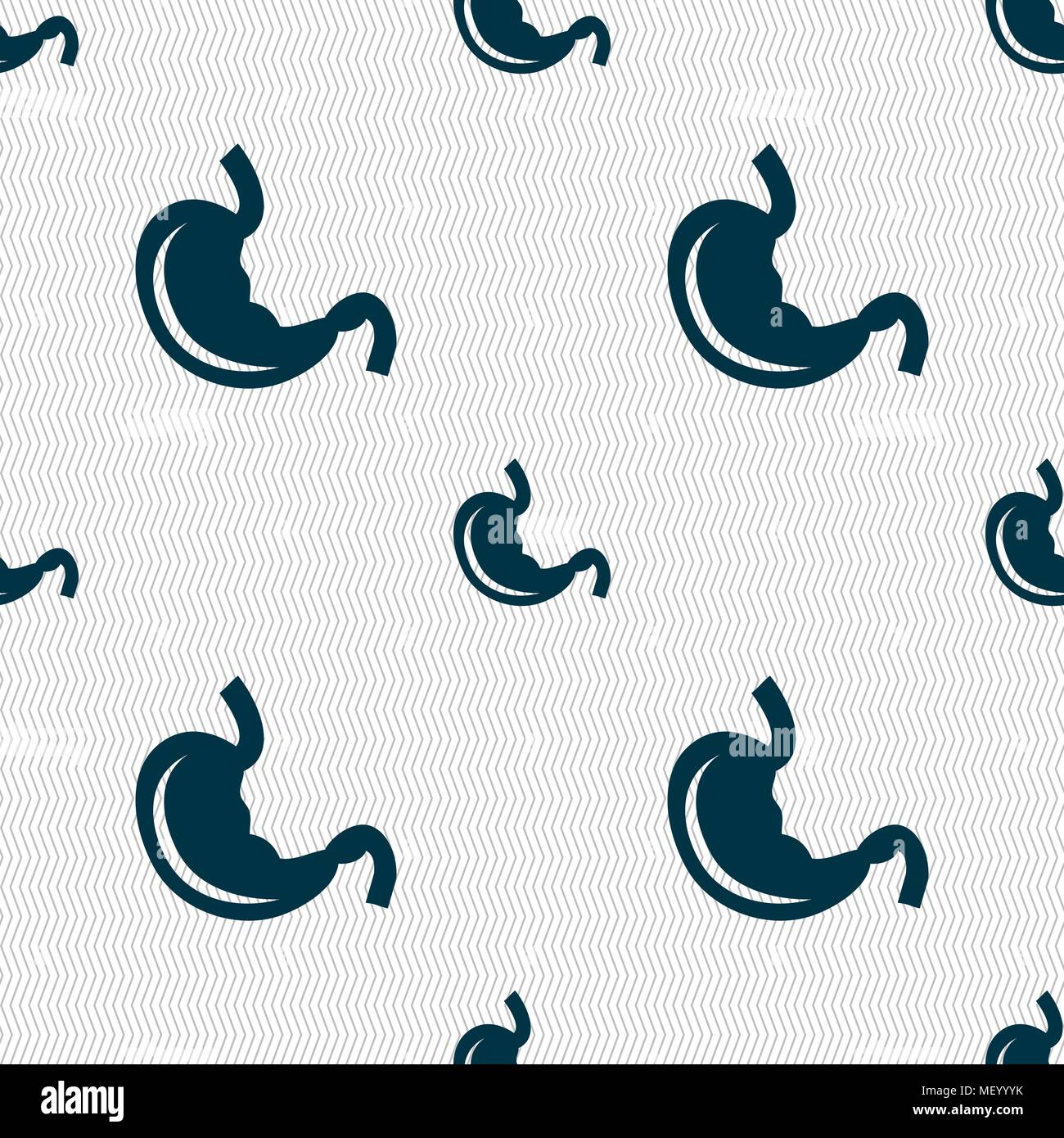 Stomach sign. Seamless pattern with geometric texture. Vector ...