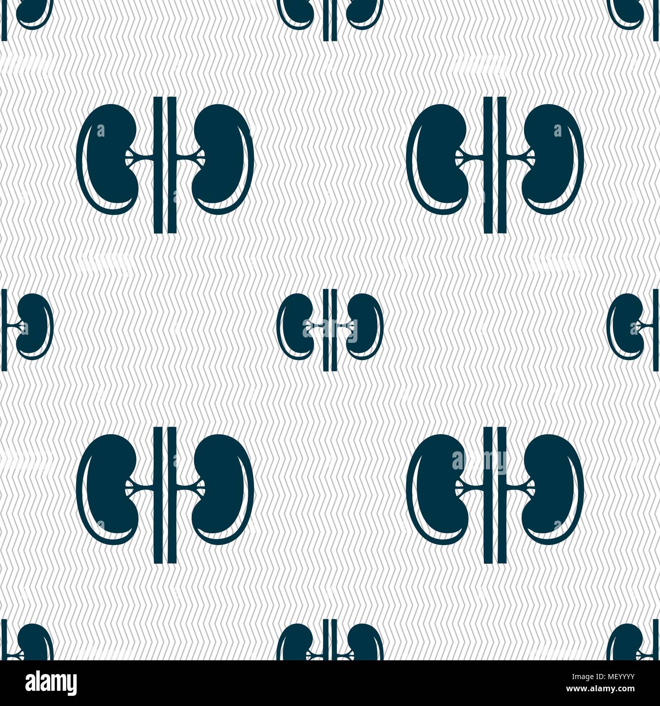 Kidneys sign. Seamless pattern with geometric texture. Vector ...