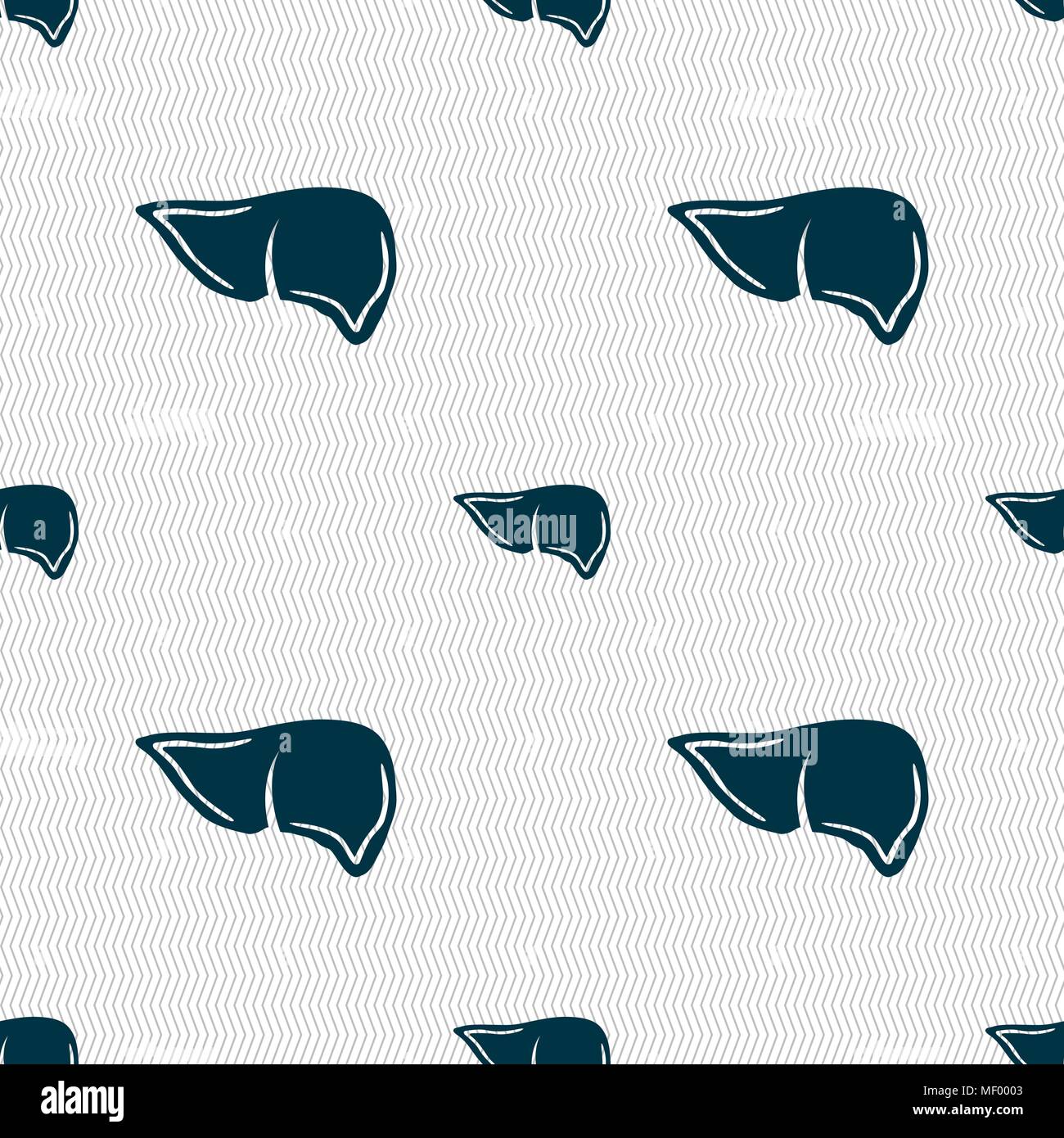Liver sign. Seamless pattern with geometric texture. Vector ...