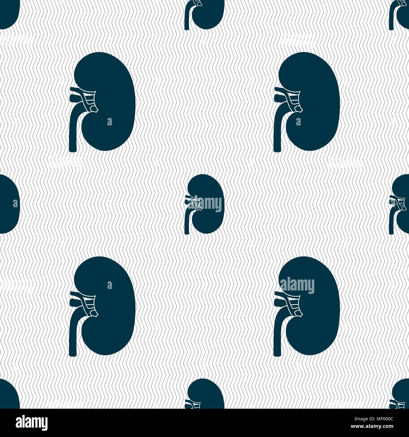 Kidney sign. Seamless pattern with geometric texture. Vector ...