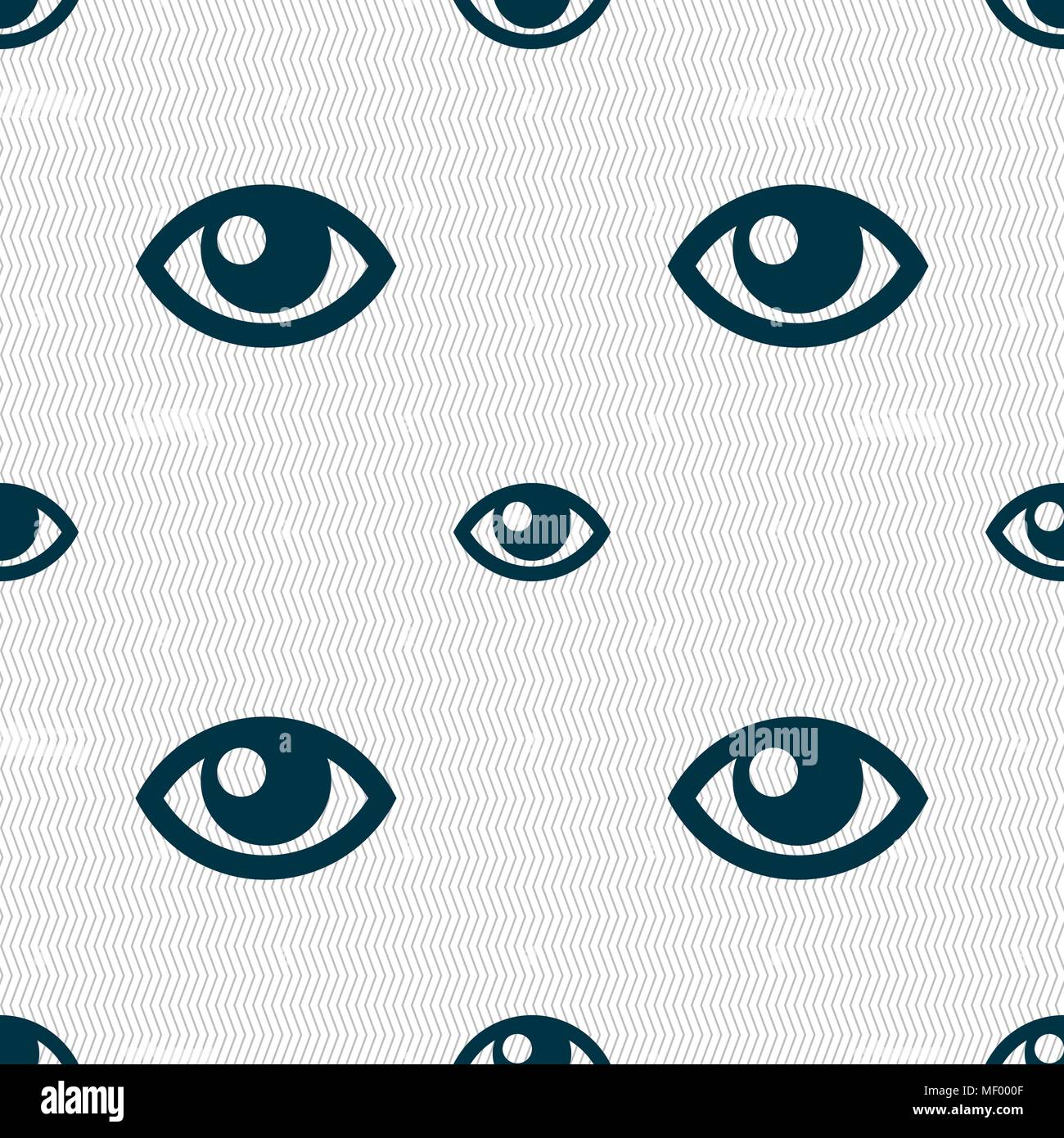 Eye sign. Seamless pattern with geometric texture. Vector illustration ...