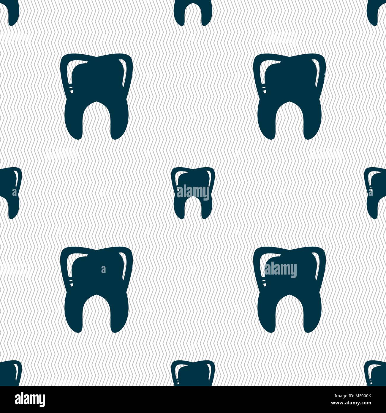 Tooth sign. Seamless pattern with geometric texture. Vector ...