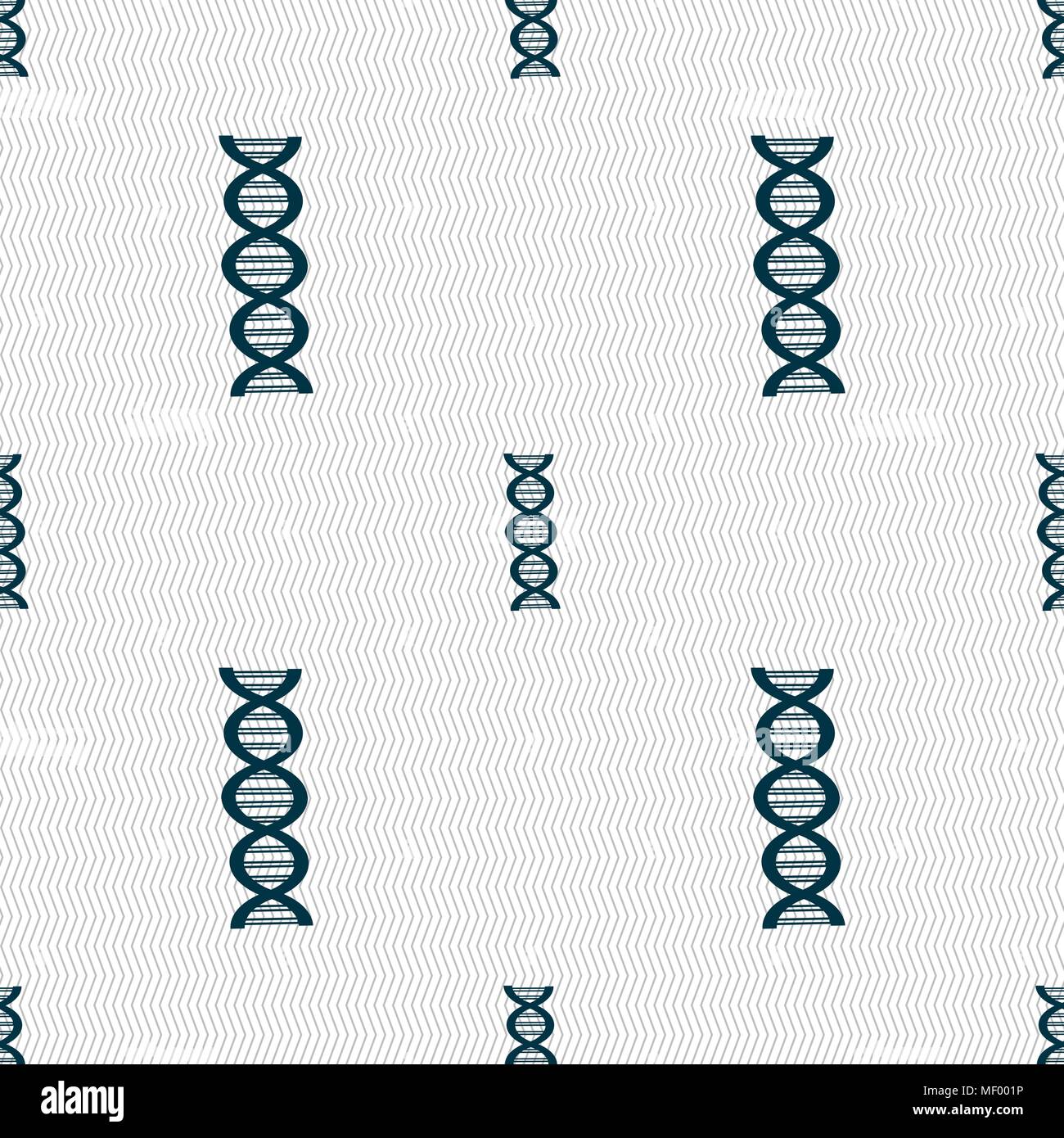 DNA sign. Seamless pattern with geometric texture. Vector illustration ...