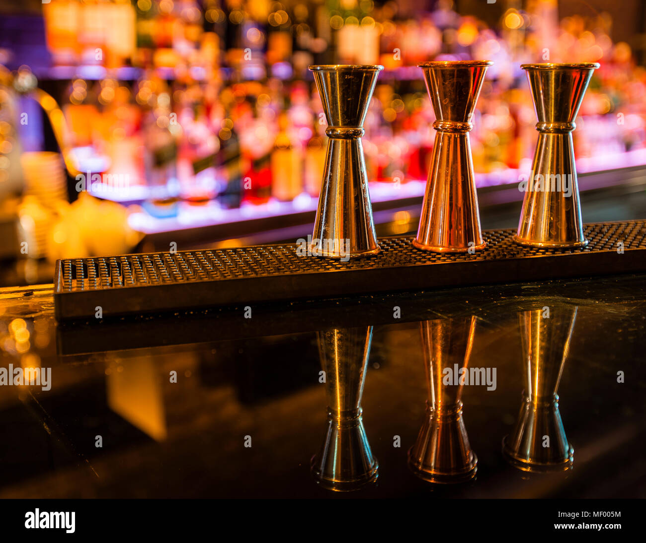 Bar in Hotel Blow up 5050, Posen.Beautiful, colorful world of spirits ...