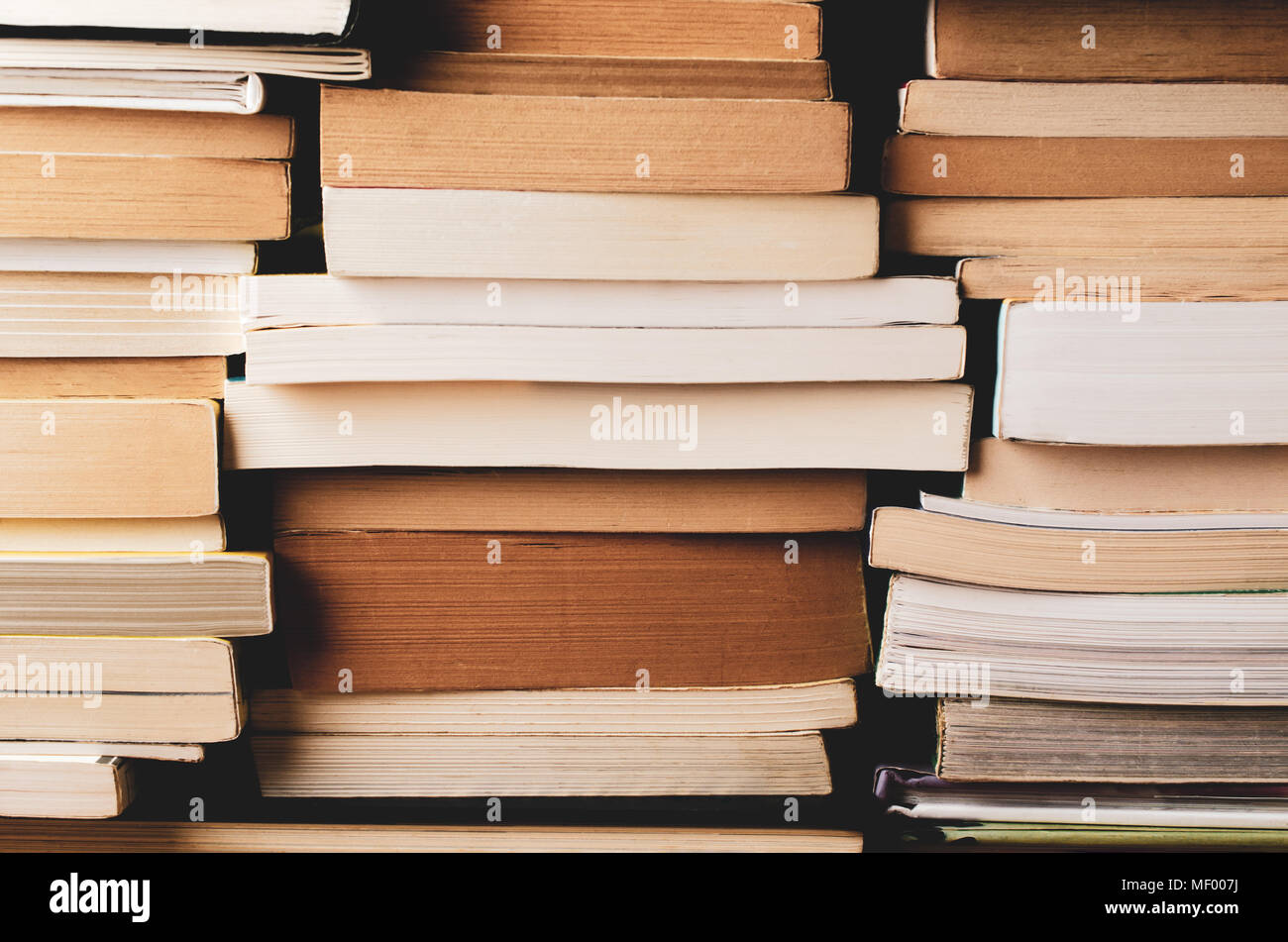 Books Piled Up High Resolution Stock Photography and Images - Alamy