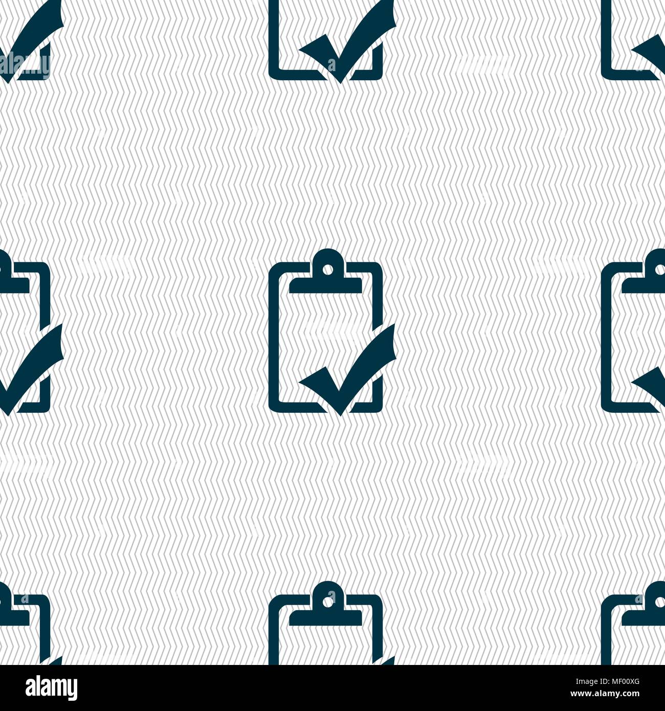 Document grammar control, Test, work complete icon sign. Seamless ...