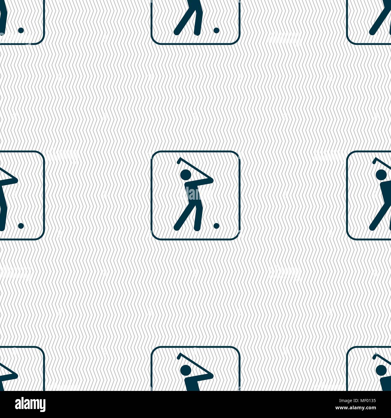 Golf sign. Seamless pattern with geometric texture. Vector illustration ...