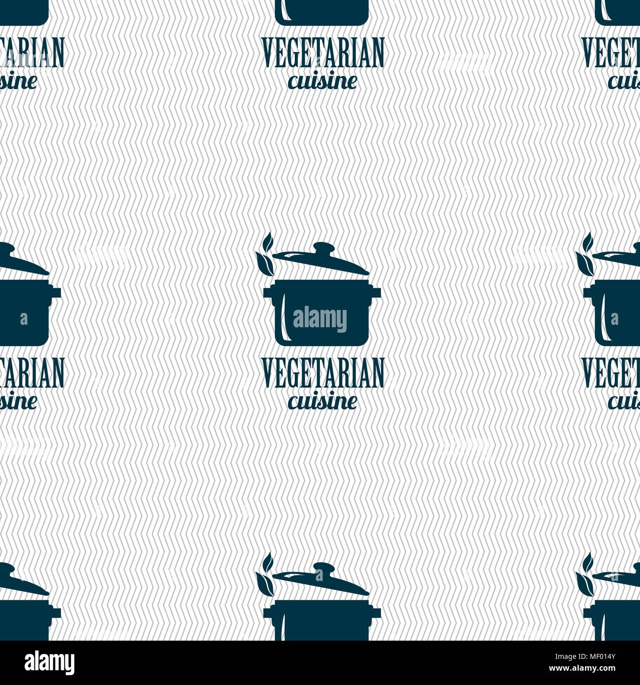 vegetarian cuisine sign. Seamless pattern with geometric texture ...