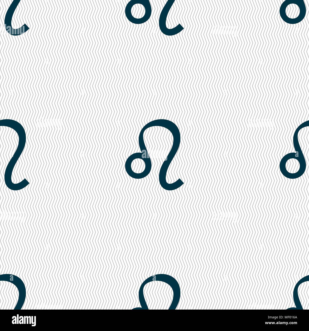 Leo zodiac sign. Seamless pattern with geometric texture. Vector ...