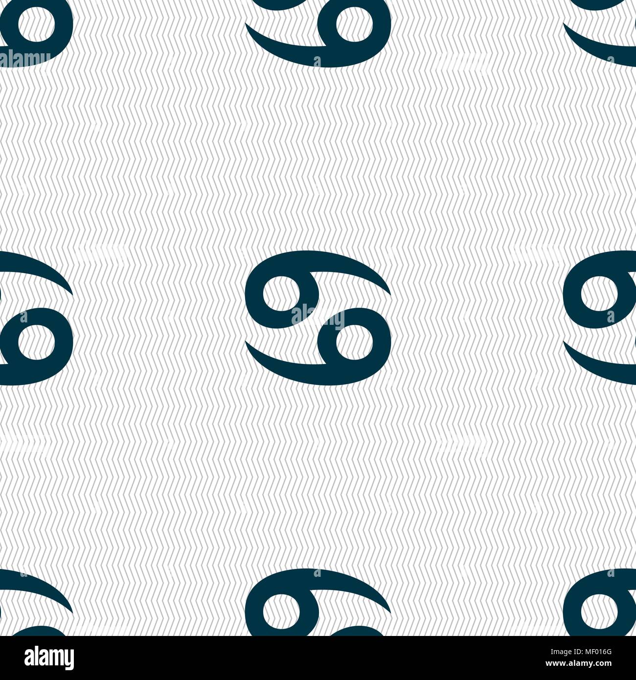 zodiac Cancer sign. Seamless pattern with geometric texture. Vector ...