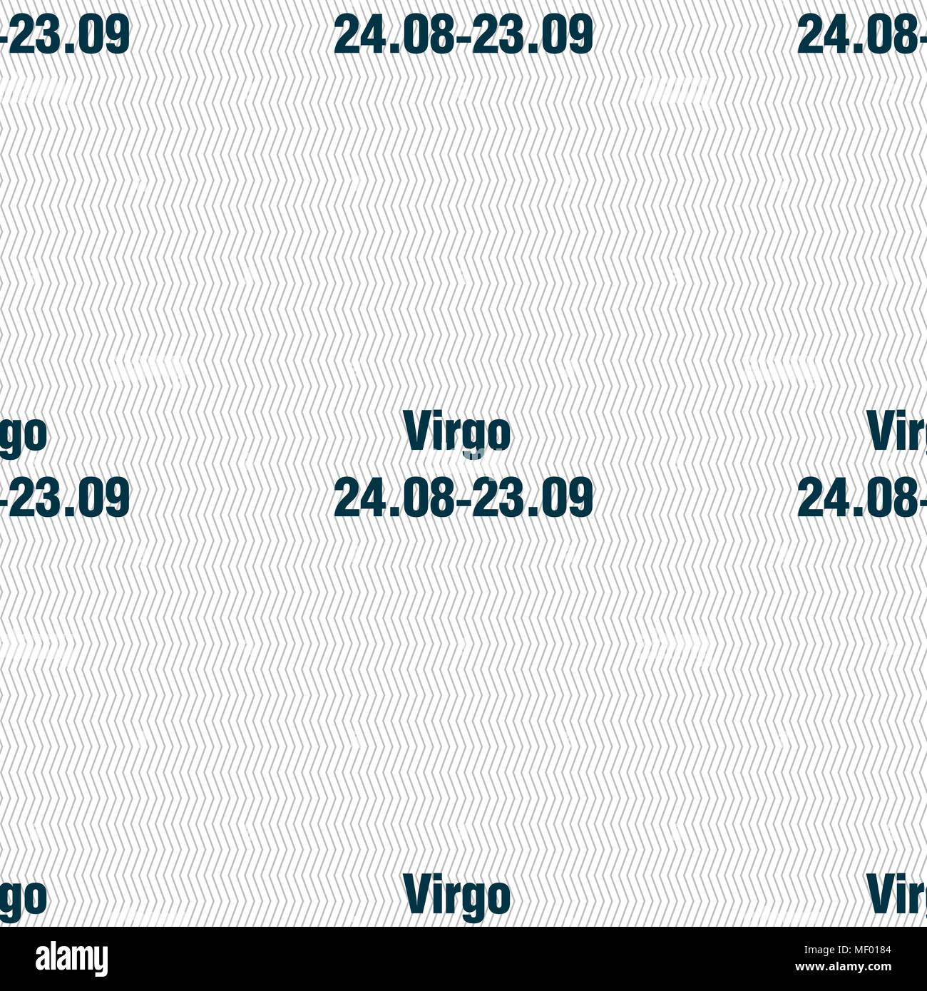 Virgo sign. Seamless pattern with geometric texture. Vector ...