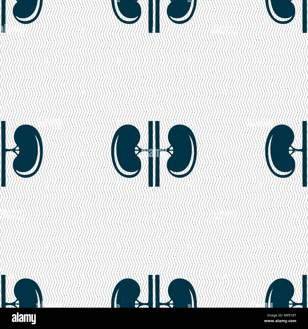 Kidneys sign. Seamless pattern with geometric texture. Vector ...