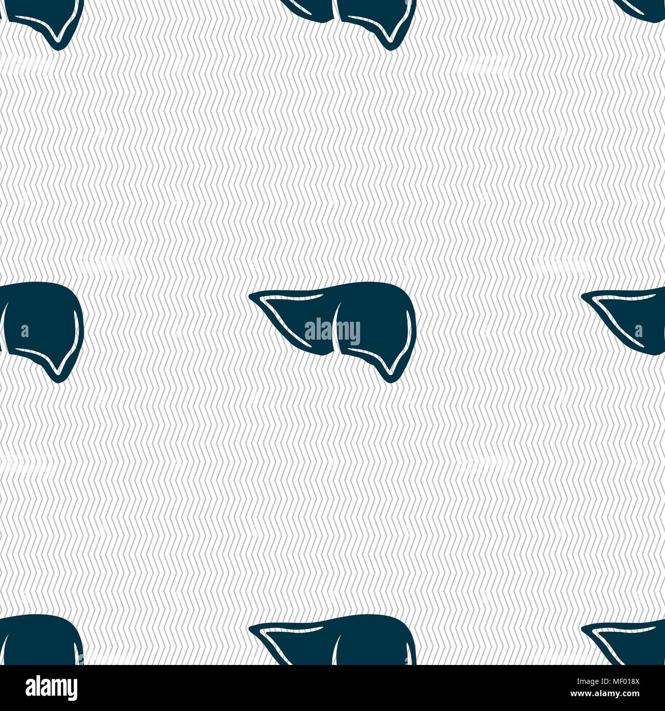 Liver sign. Seamless pattern with geometric texture. Vector ...