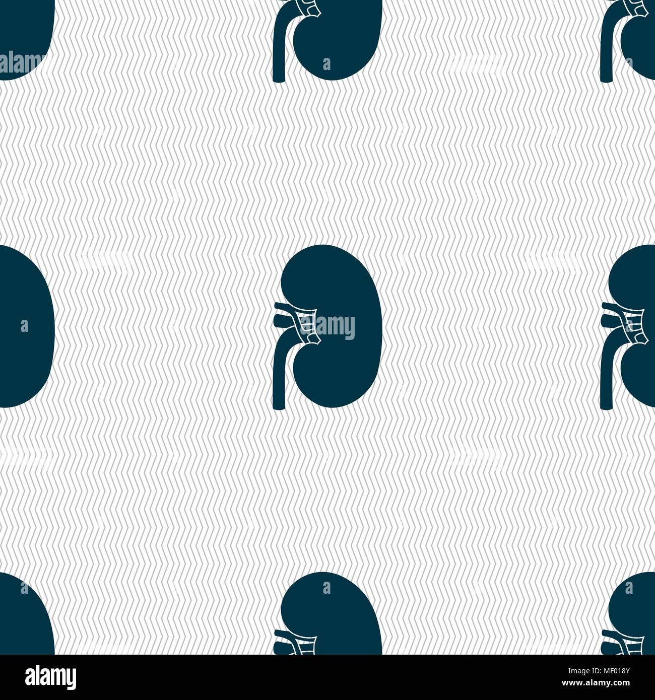 Kidney sign. Seamless pattern with geometric texture. Vector ...