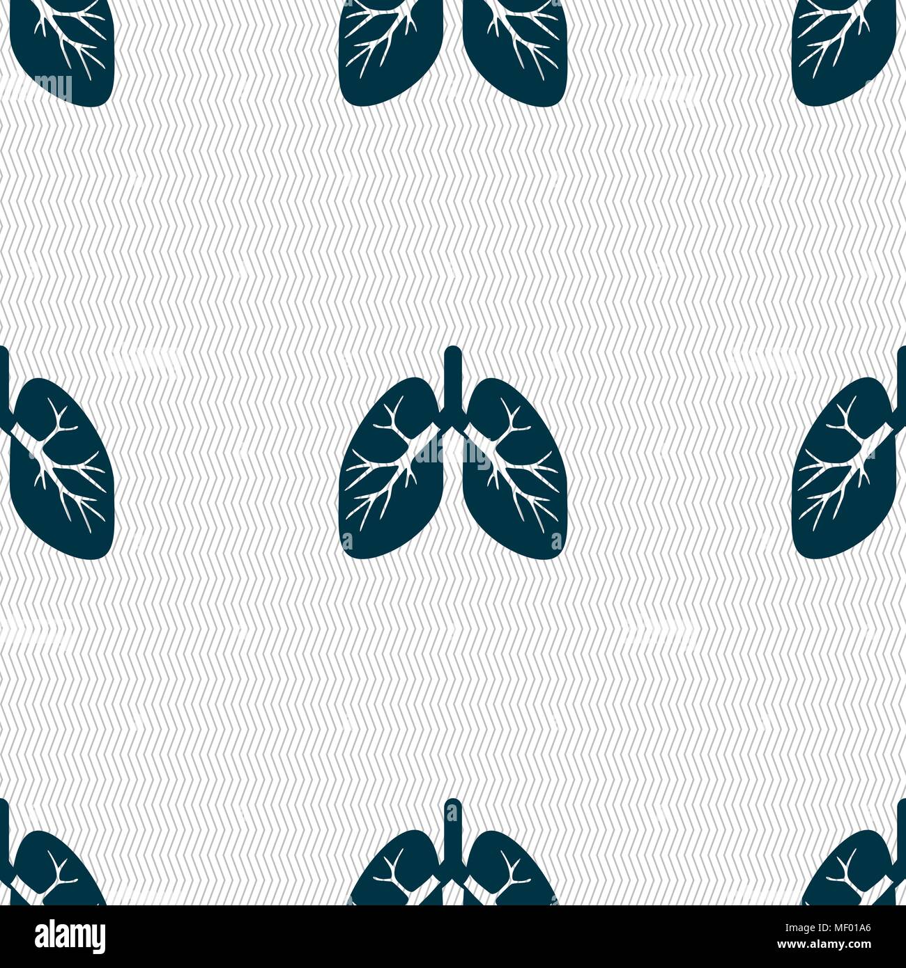 Lungs sign. Seamless pattern with geometric texture. Vector ...