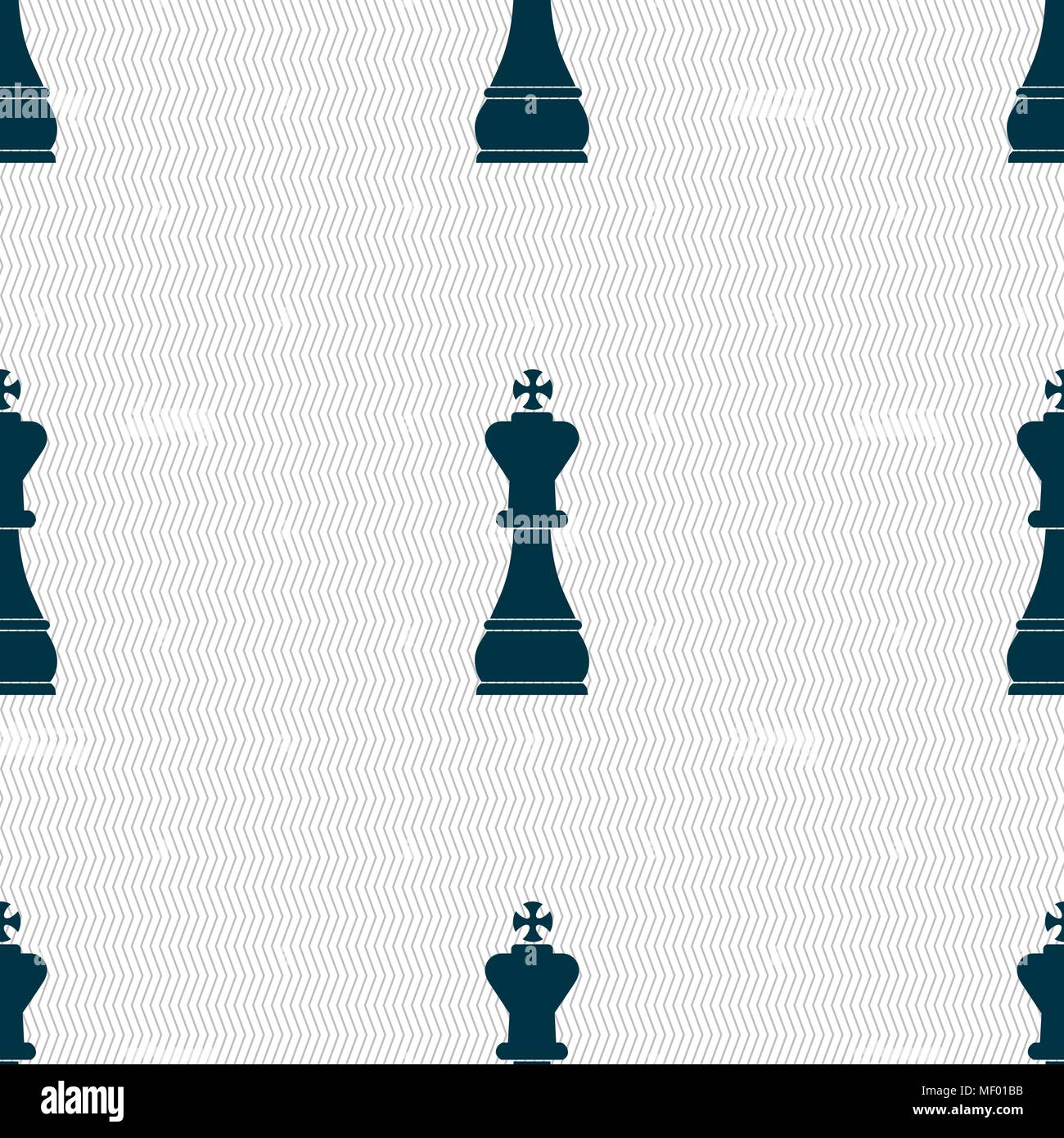Chess king sign. Seamless pattern with geometric texture. Vector ...