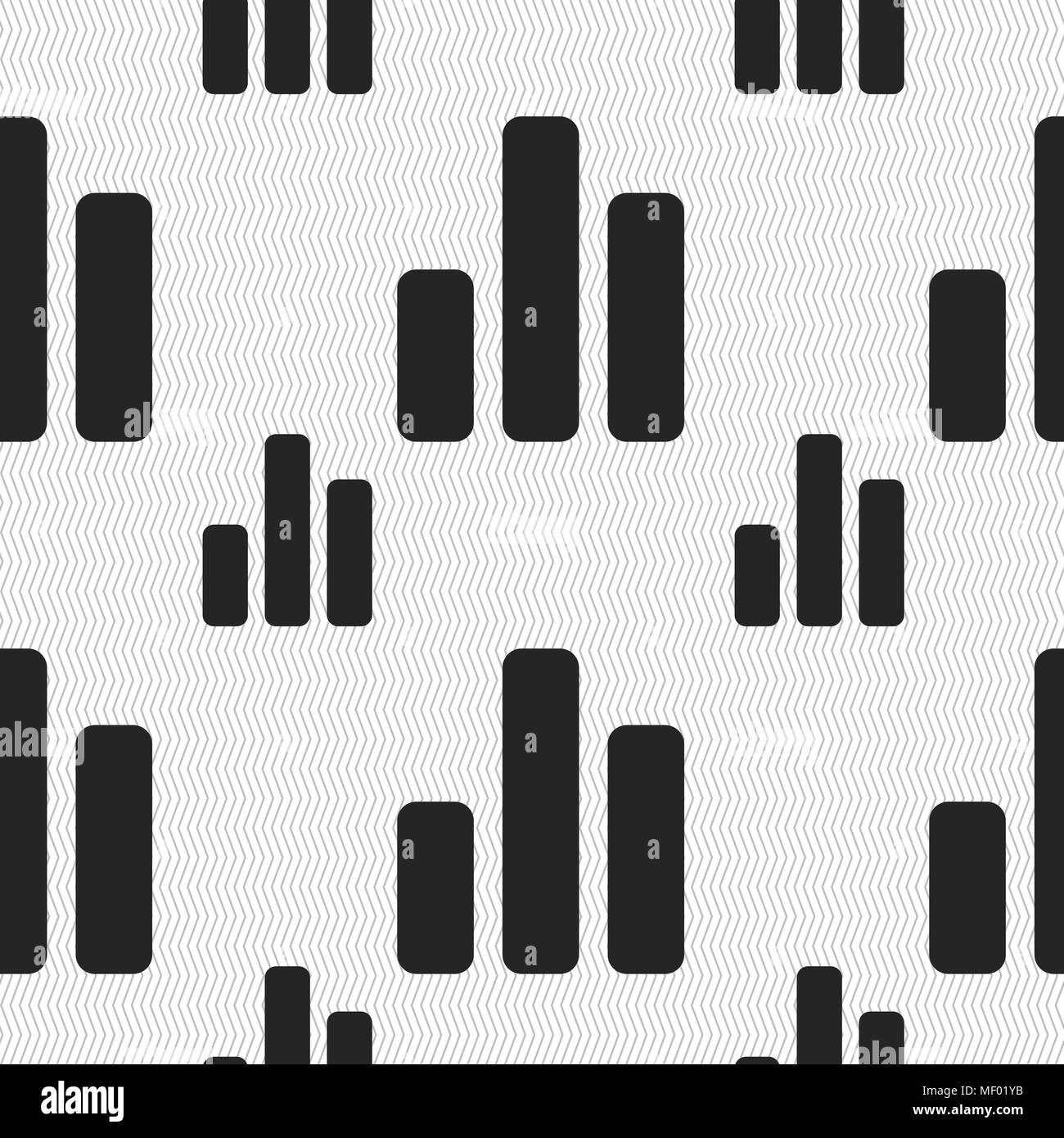 Growth and development concept. graph of Rate icon sign. Seamless ...