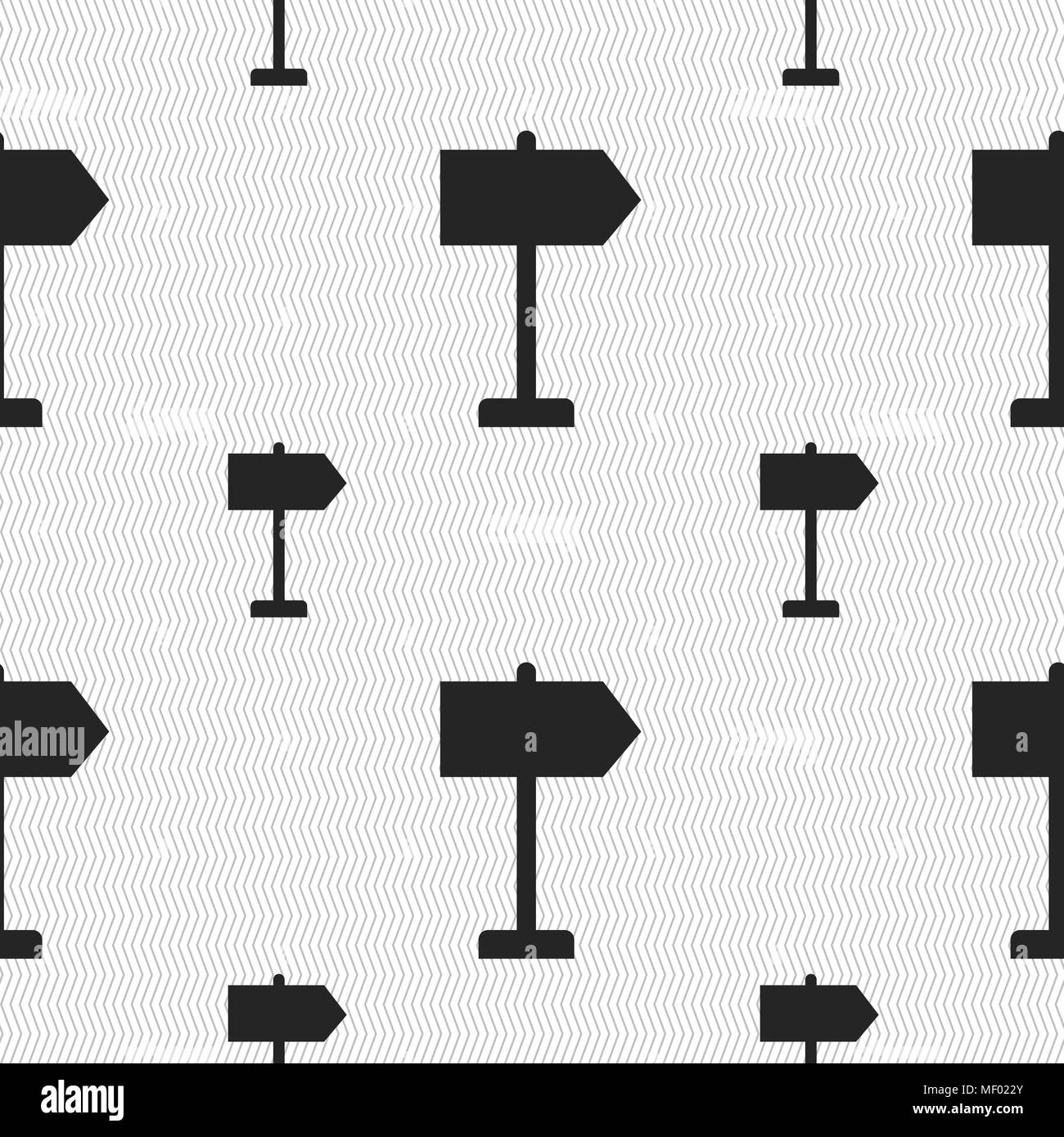 Signposticon sign. Seamless pattern with geometric texture. Vector ...
