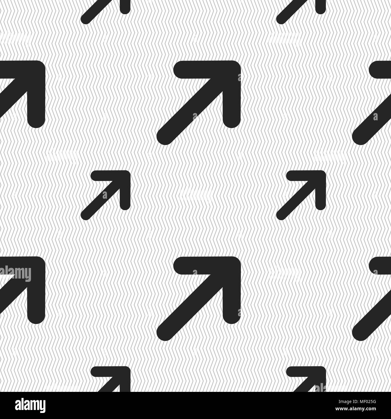 Arrow Expand Full screen Scale icon sign. Seamless pattern with ...