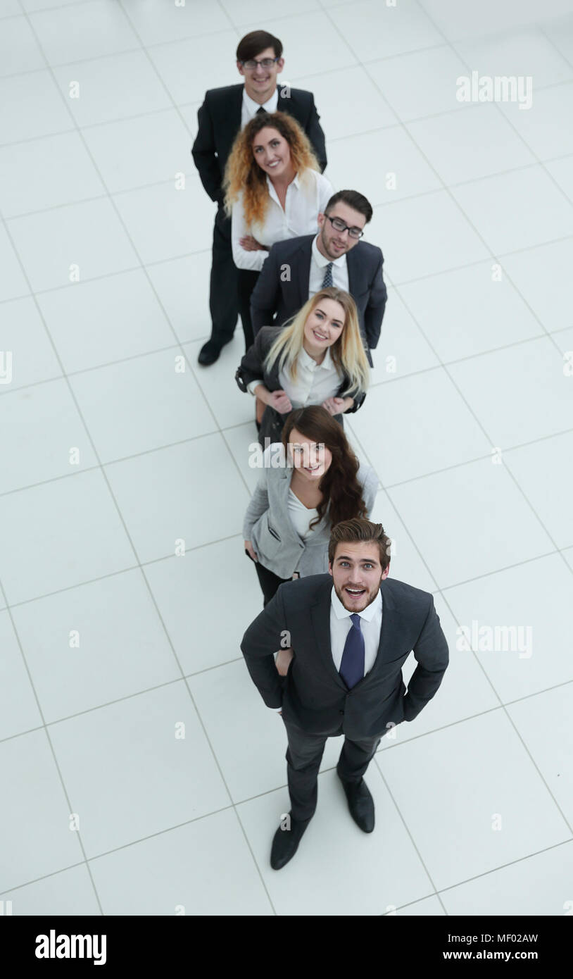 business team standing in line .isolated on white Stock Photo - Alamy