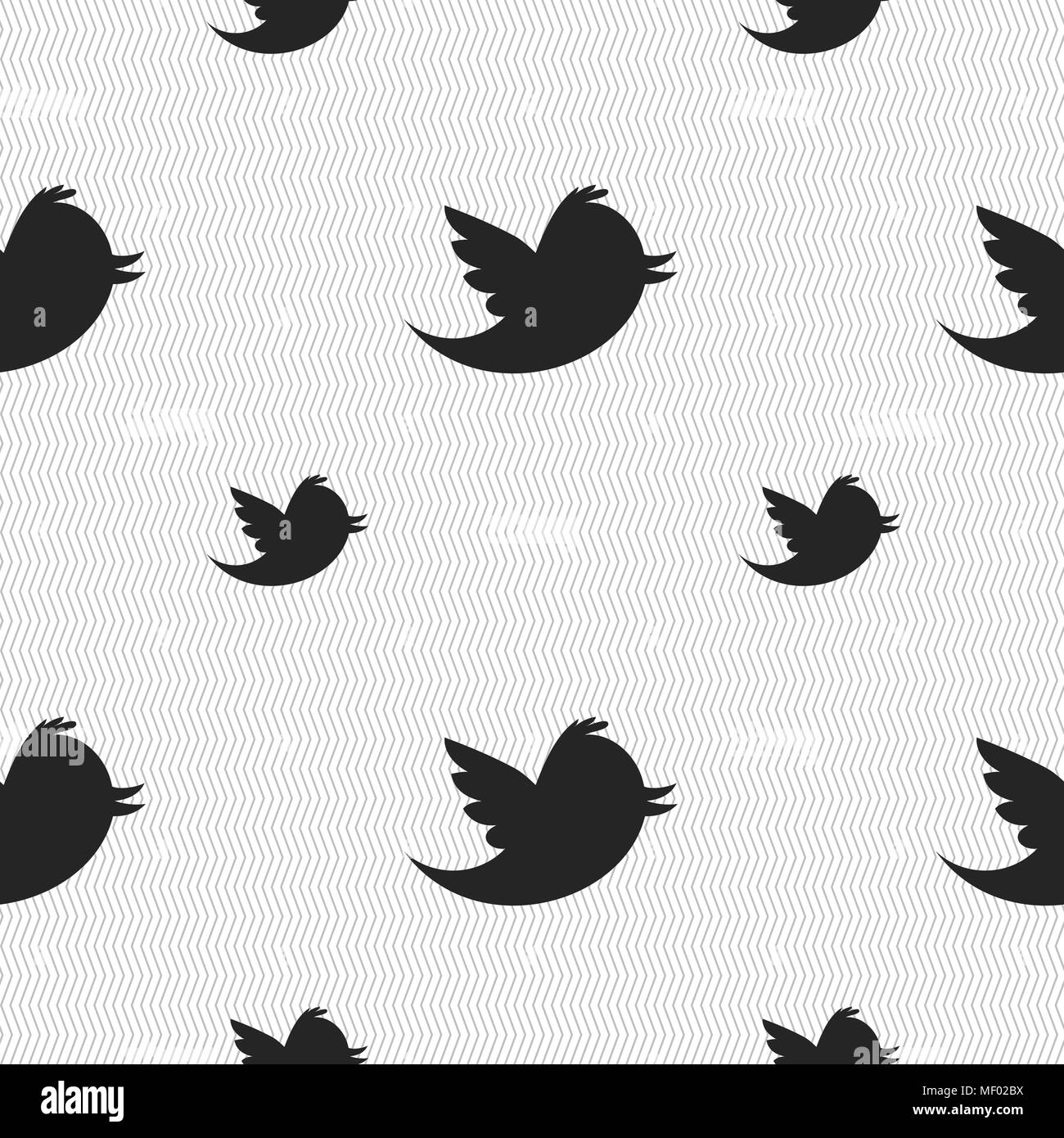 Social media, messages twitter retweet icon sign. Seamless pattern with ...