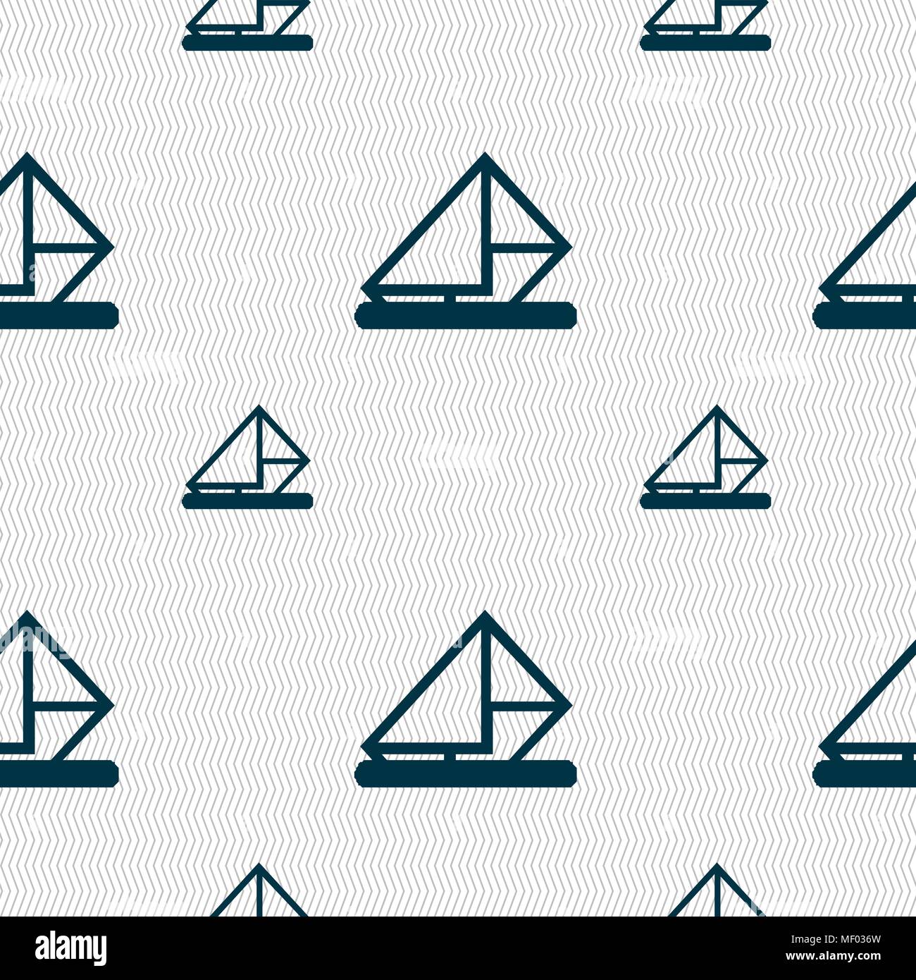 letter, envelope, mail icon sign. Seamless pattern with geometric ...