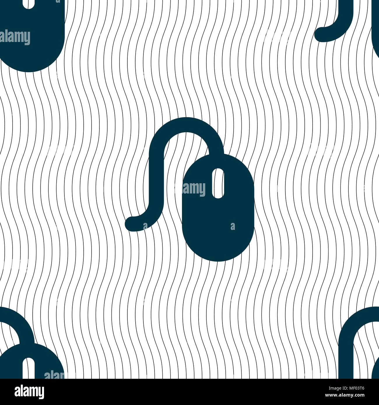 Computer mouse icon sign. Seamless pattern with geometric texture. Vector illustration Stock ...