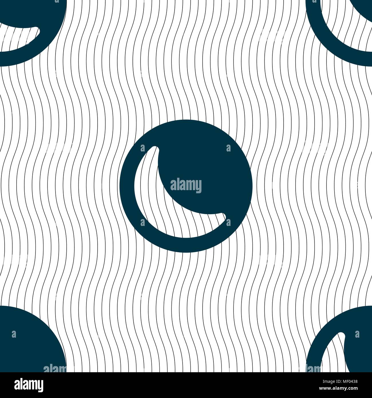 moon icon sign. Seamless pattern with geometric texture. Vector ...