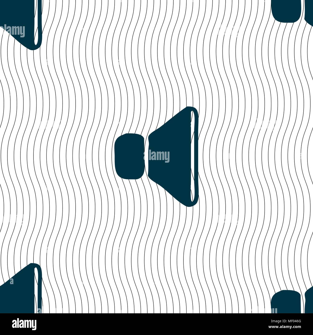 volume, sound icon sign. Seamless pattern with geometric texture ...