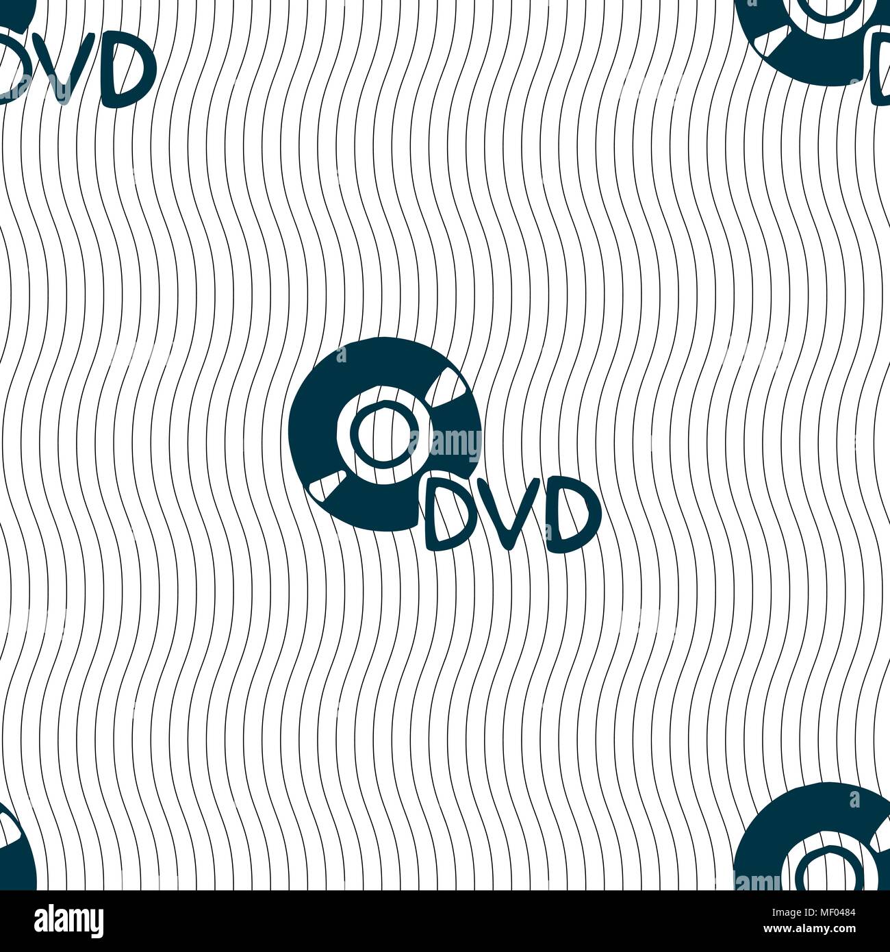 dvd icon sign. Seamless pattern with geometric texture. Vector ...