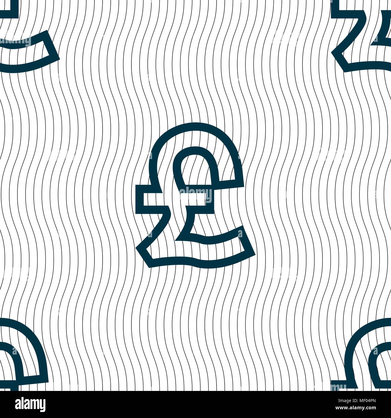 Pound Sterling icon sign. Seamless pattern with geometric texture ...