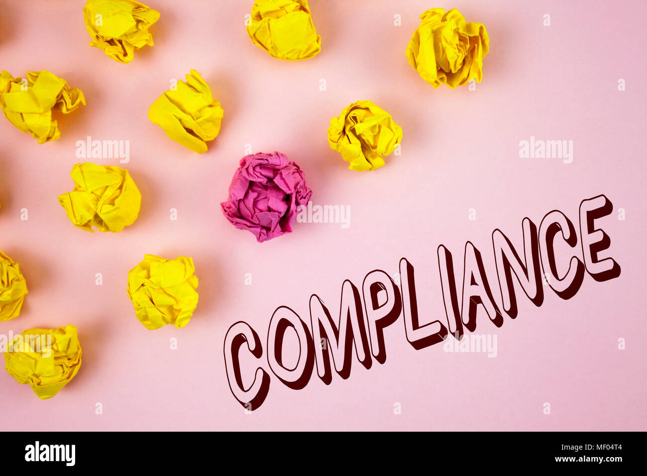Text sign showing Compliance. Conceptual photo Technology Company sets ...