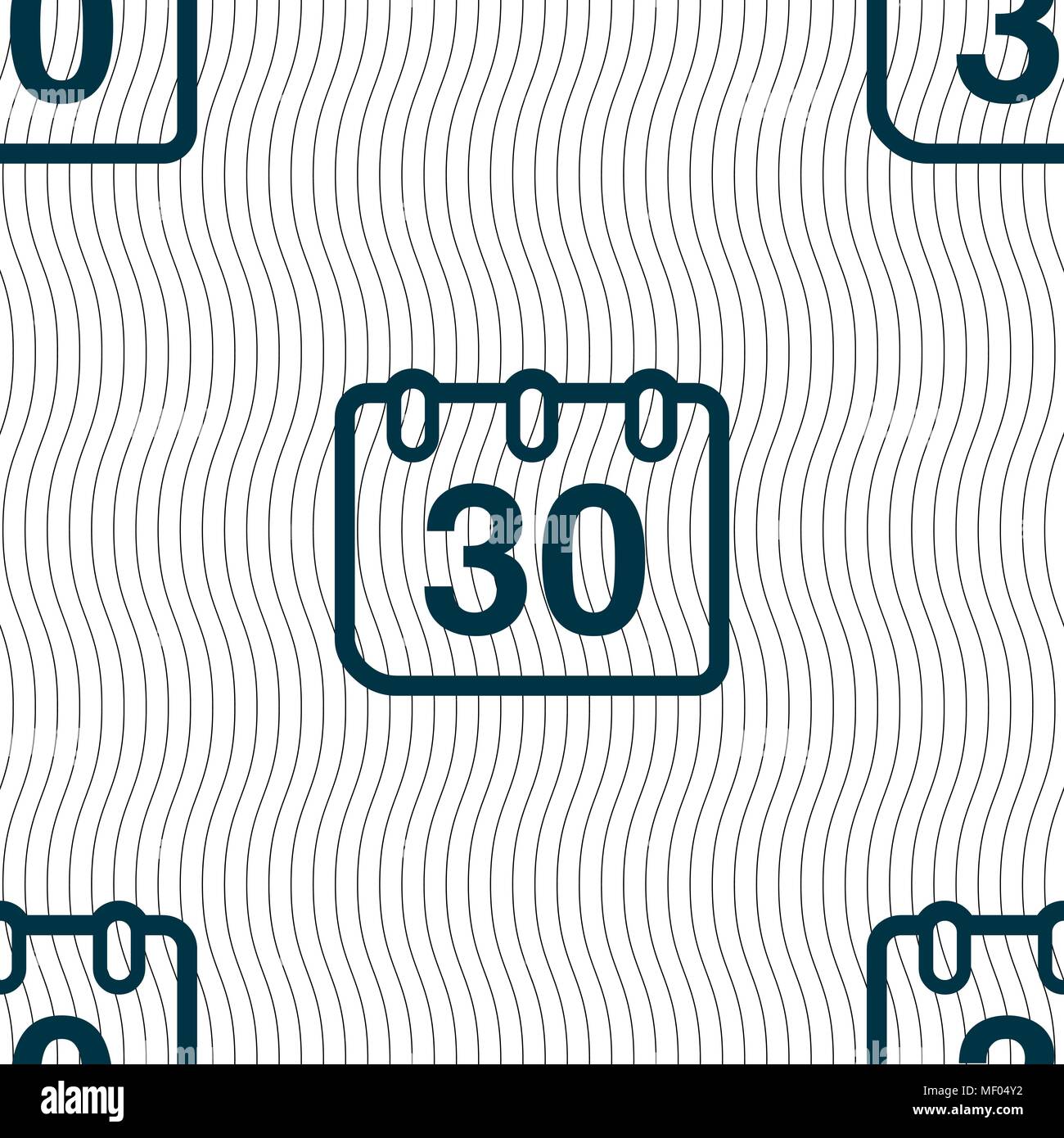 calendar icon sign. Seamless pattern with geometric texture. Vector ...