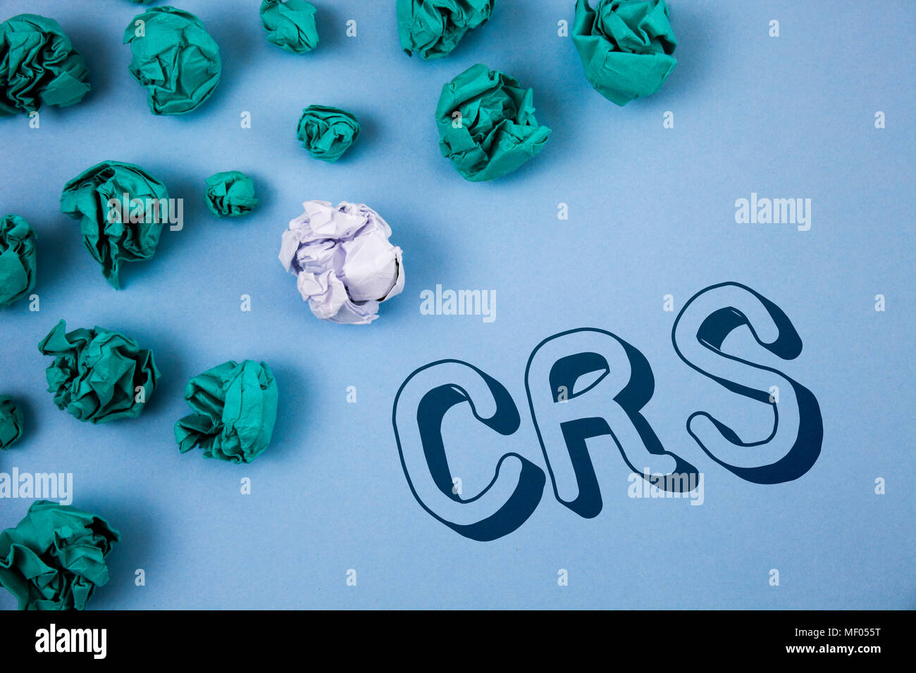 Handwriting text writing Crs. Concept meaning Common reporting standard ...