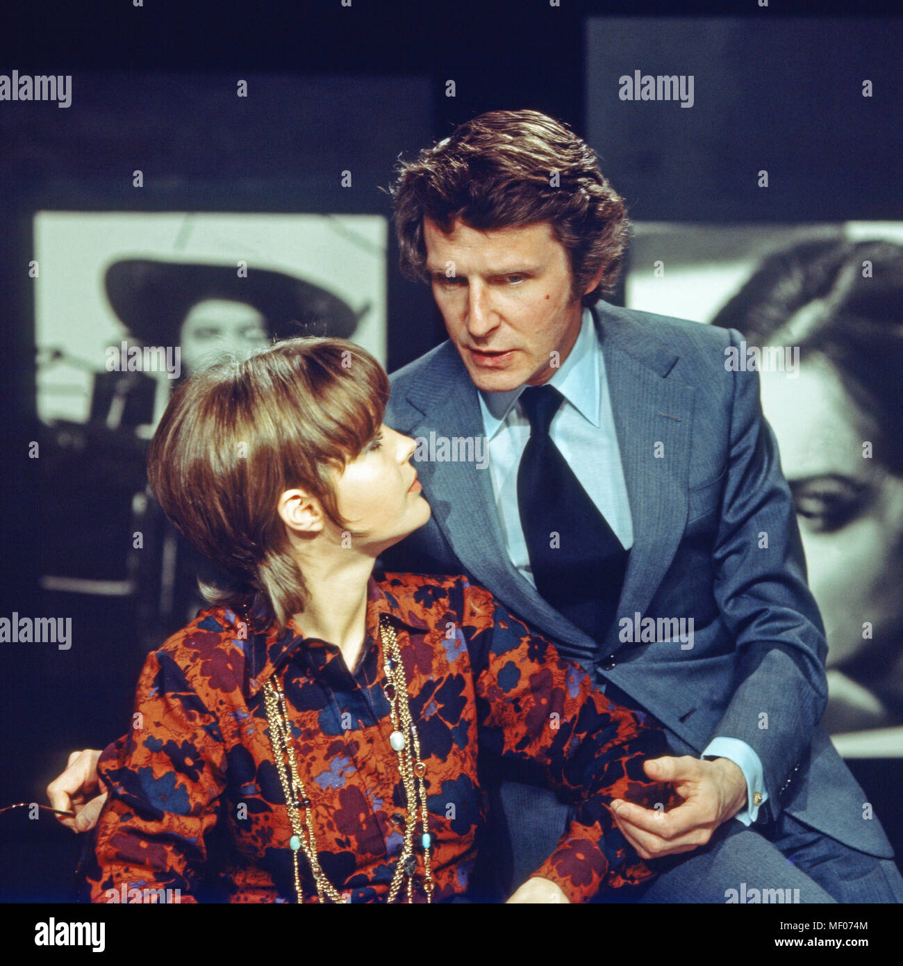 Schauspielerin Romy Schneider mit Ehemann Harry Meyen bei einer ...