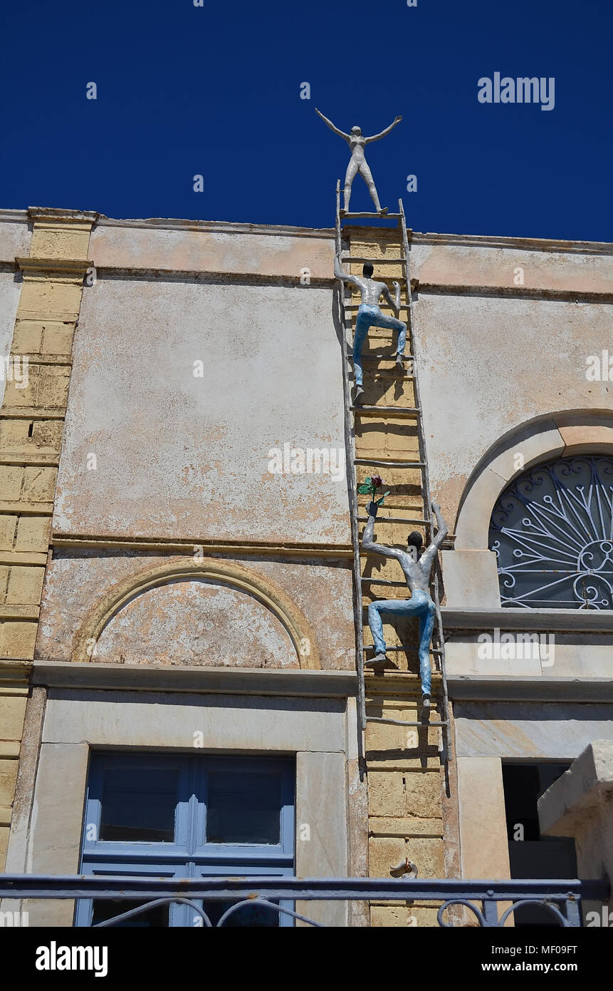 Climb ladder woman hi-res stock photography and images - Alamy