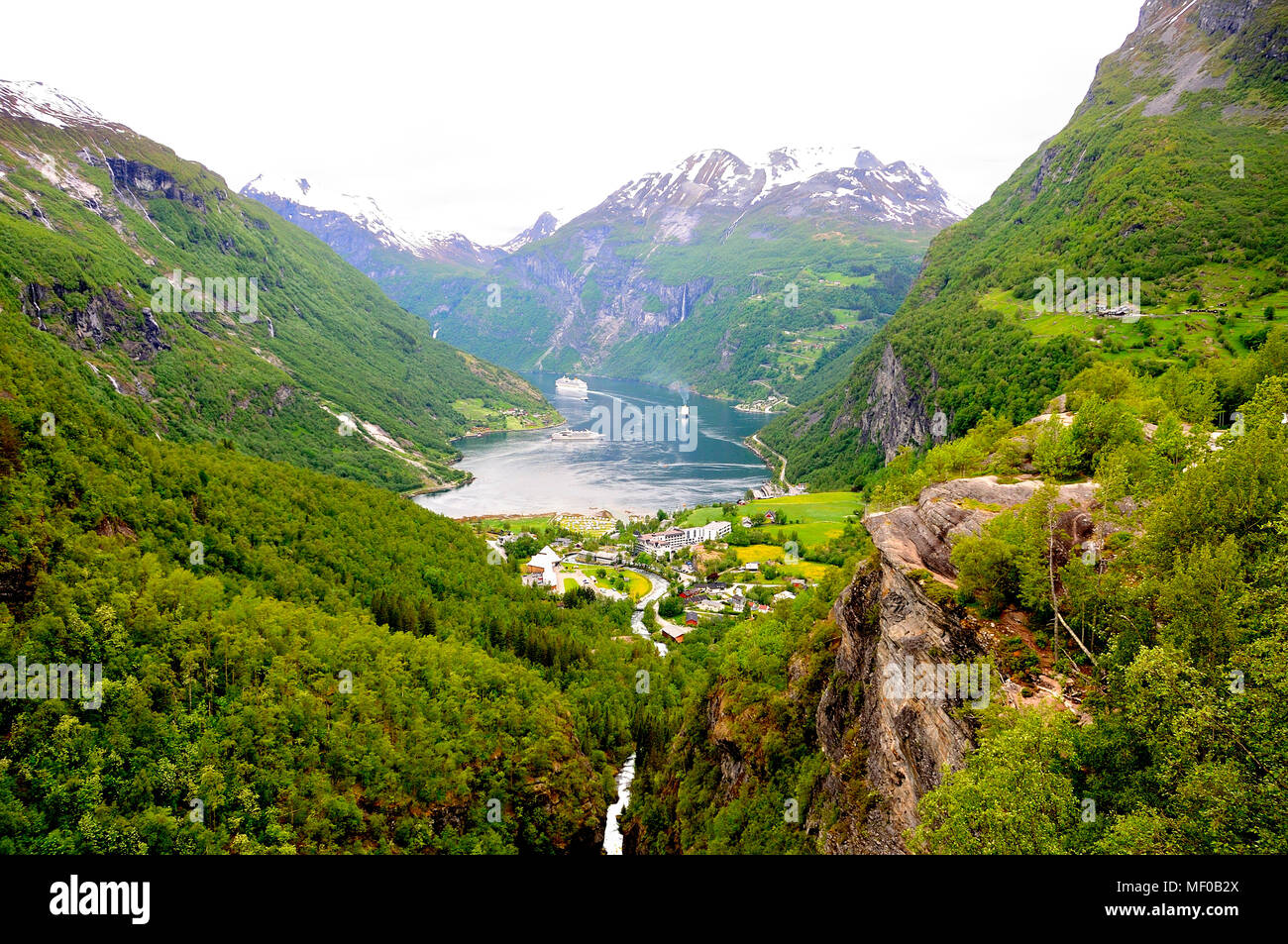 Views of the famous fjord of geirangerfjord, in Norway One of the most ...