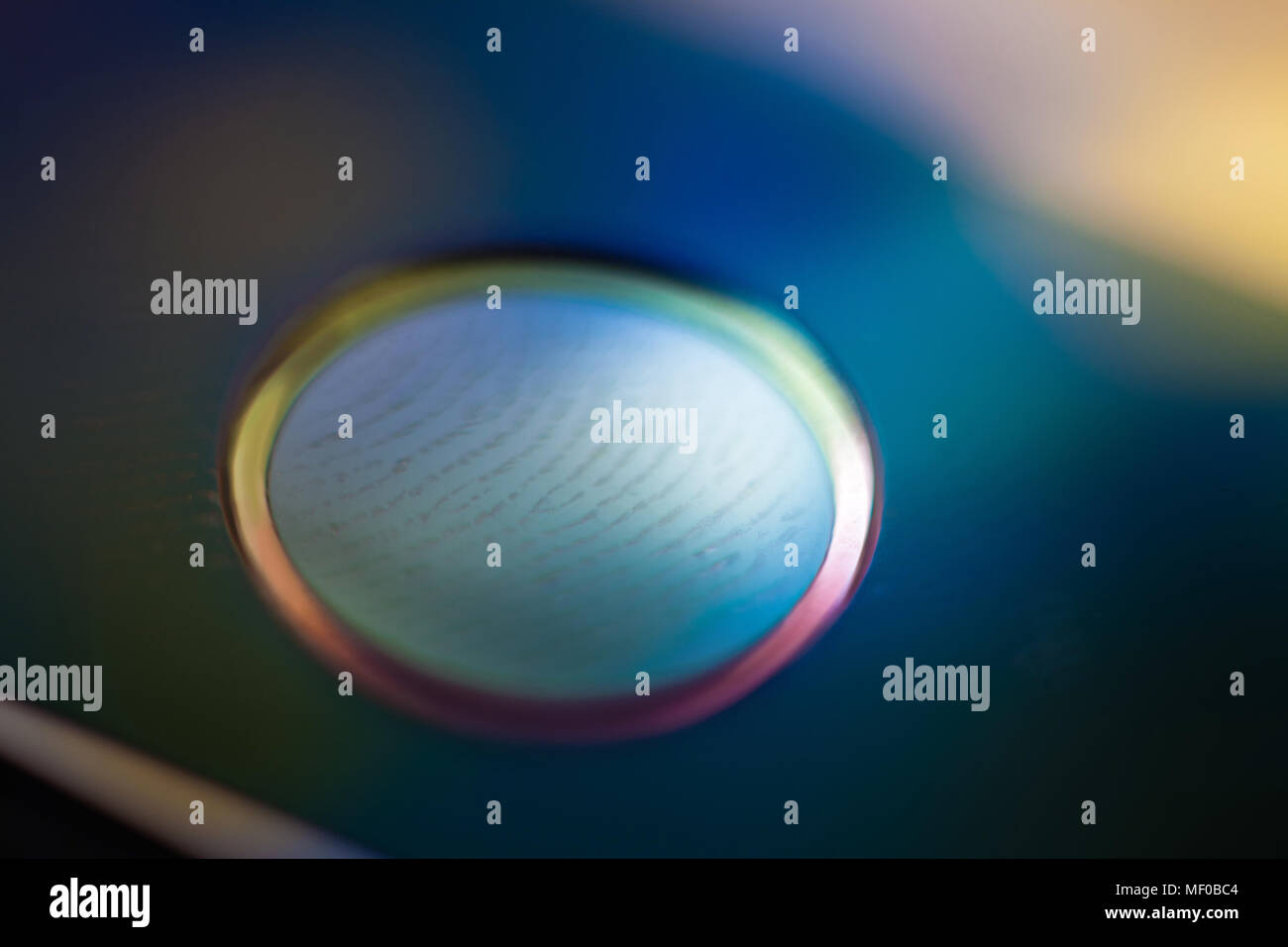 Fingerprint sensor close up with visible fingerprint mark Stock Photo ...