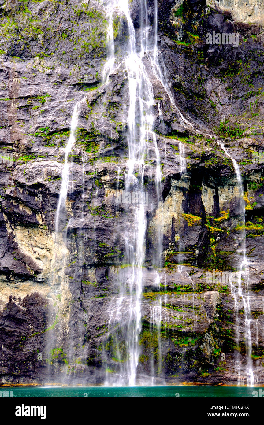 Views of the famous fjord of geirangerfjord, in Norway One of the most ...