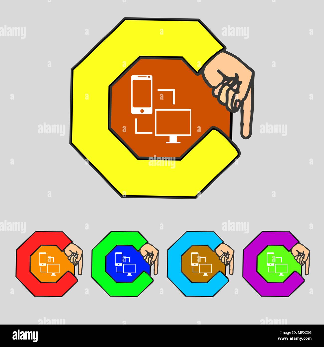 Synchronization sign icon. communicators sync symbol. Data exchange ...