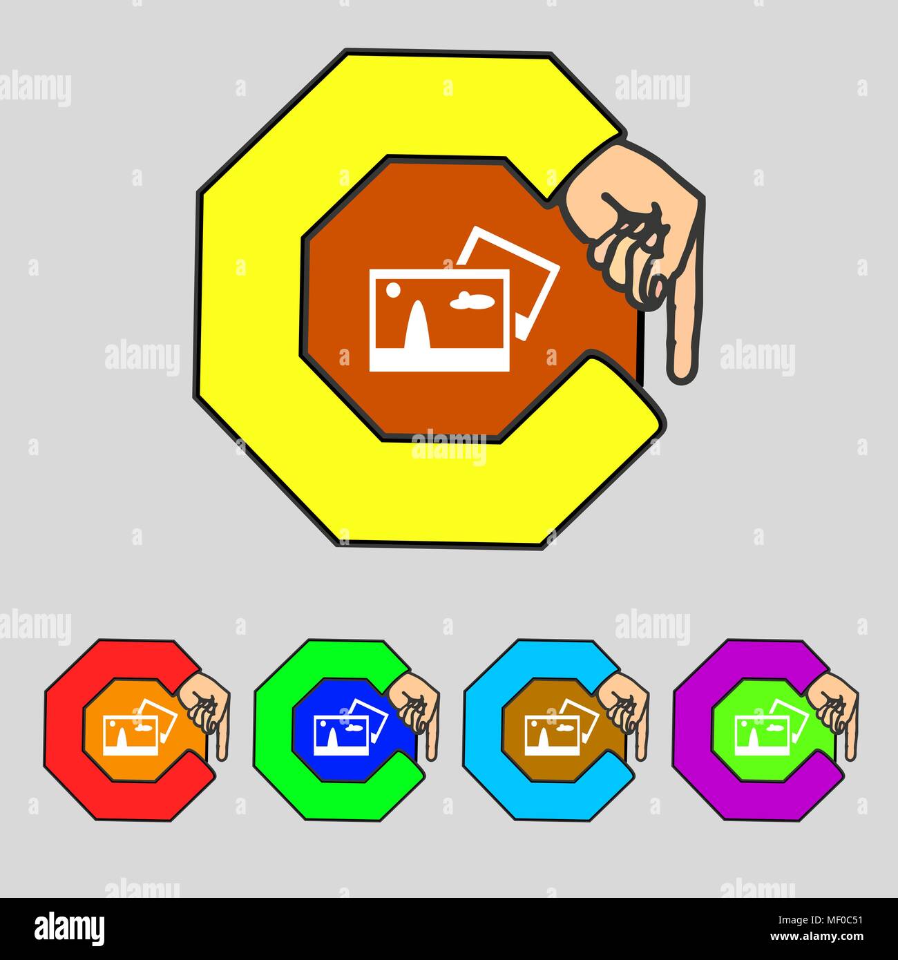 Copy File JPG sign icon. Download image file symbol. Set colourful ...