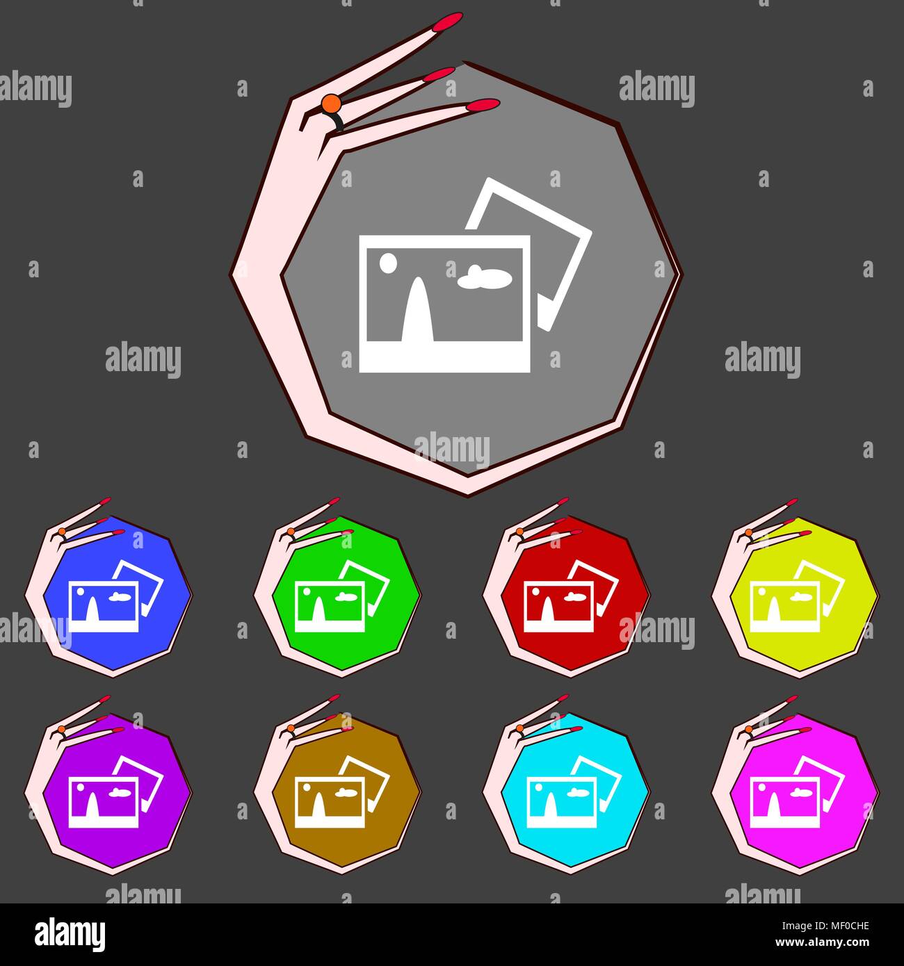 Copy File JPG sign icon. Download image file symbol. Set colourful ...