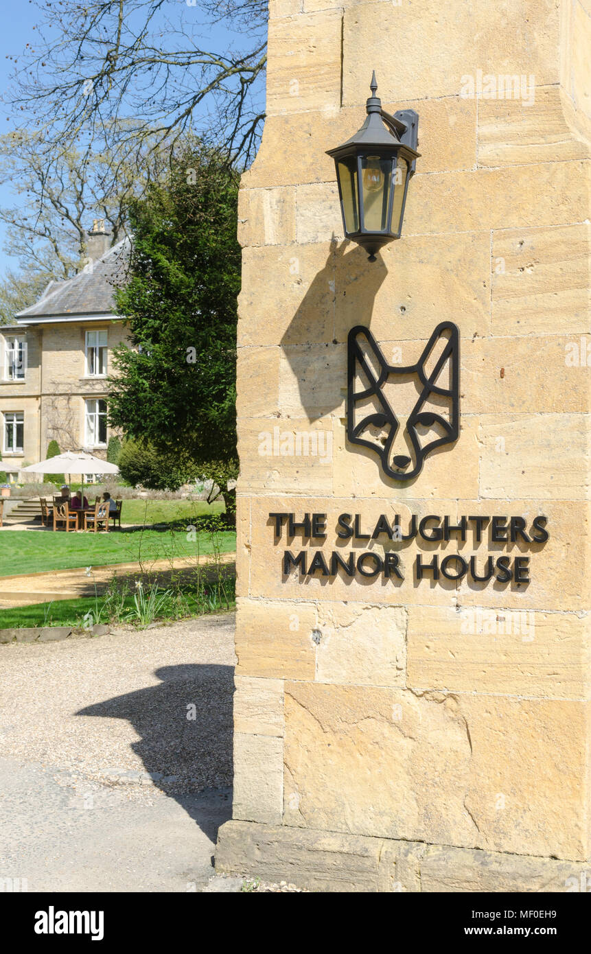 The Slaughters Manor House luxury hotel and restaurant in the pretty ...