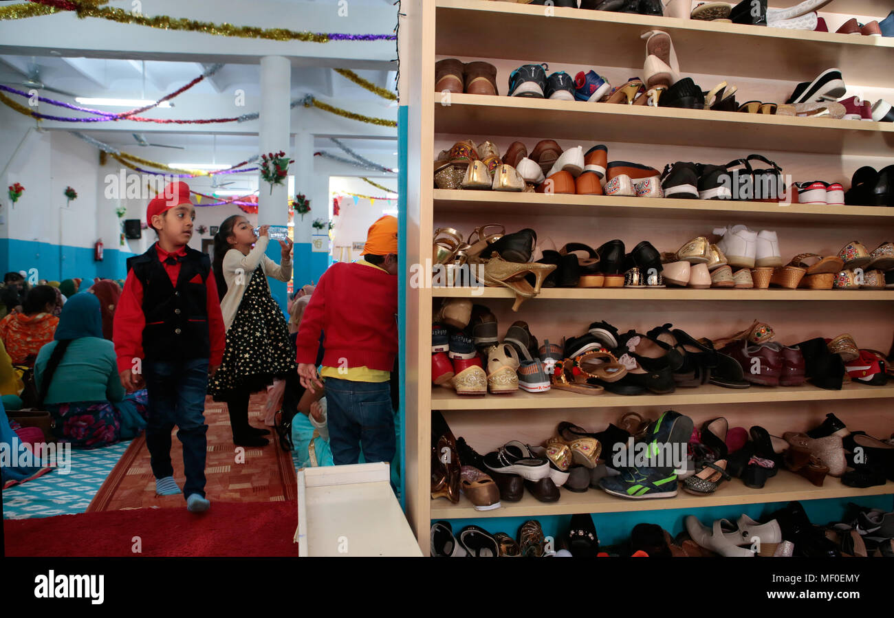 Palma de Mallorca, Spain. April 15, 2018. Indian Sikh celebrate their ...