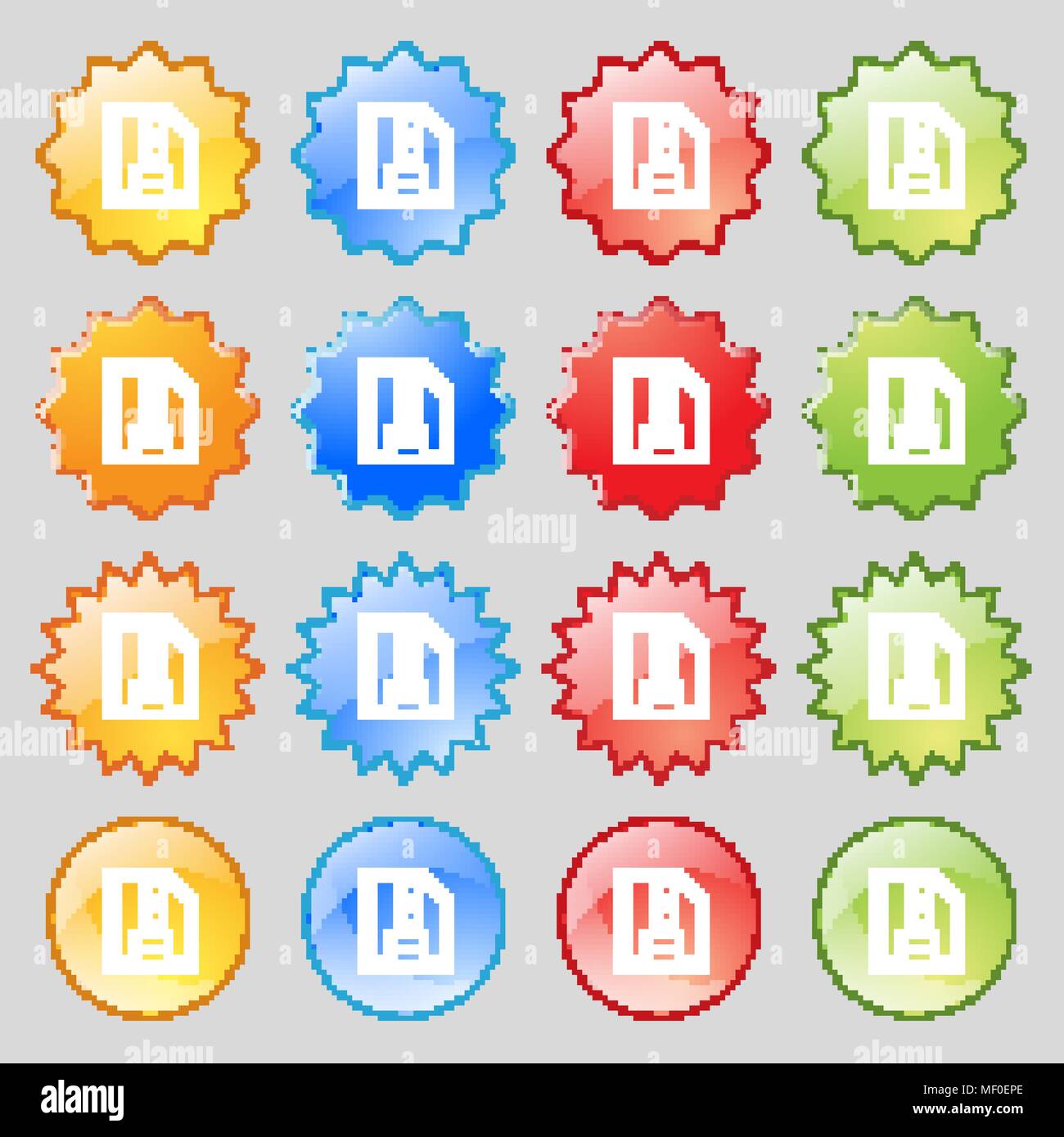 Archive file, Download compressed, ZIP zipped icon sign. Big set of 16 ... Archive file, Download compressed, ZIP zipped icon sign. Big set of 16 ...