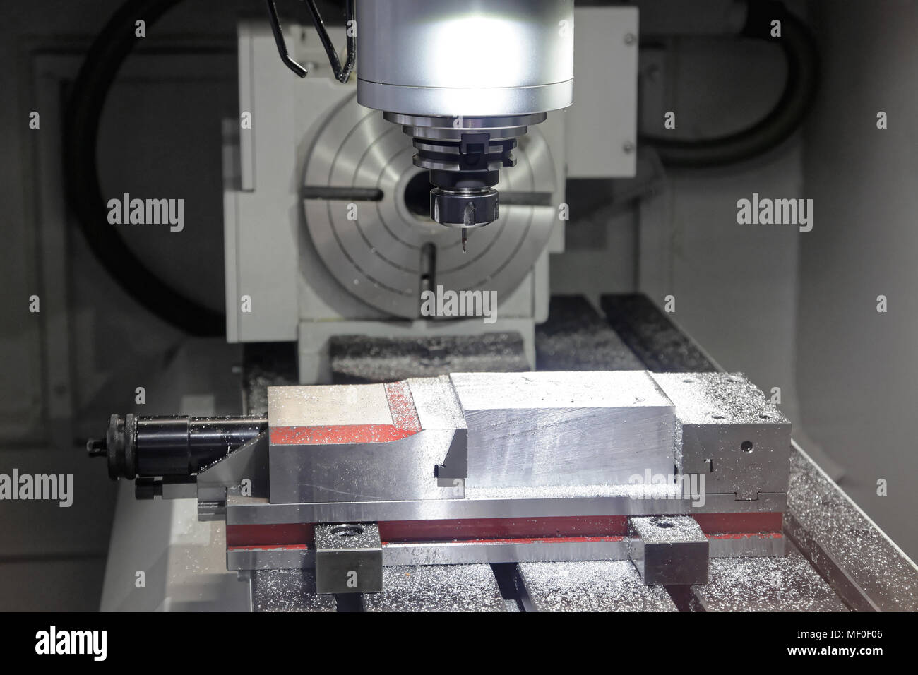 Automated Metal Lathe Machine System Tool Stock Photo - Alamy
