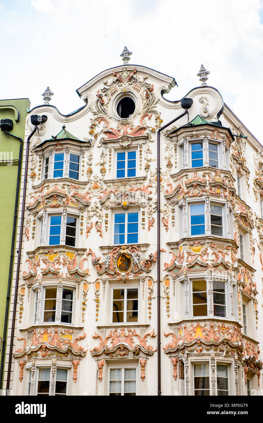 Architecture of Innsbruck, Austria, federal state of Tyrol (Tirol Stock ...