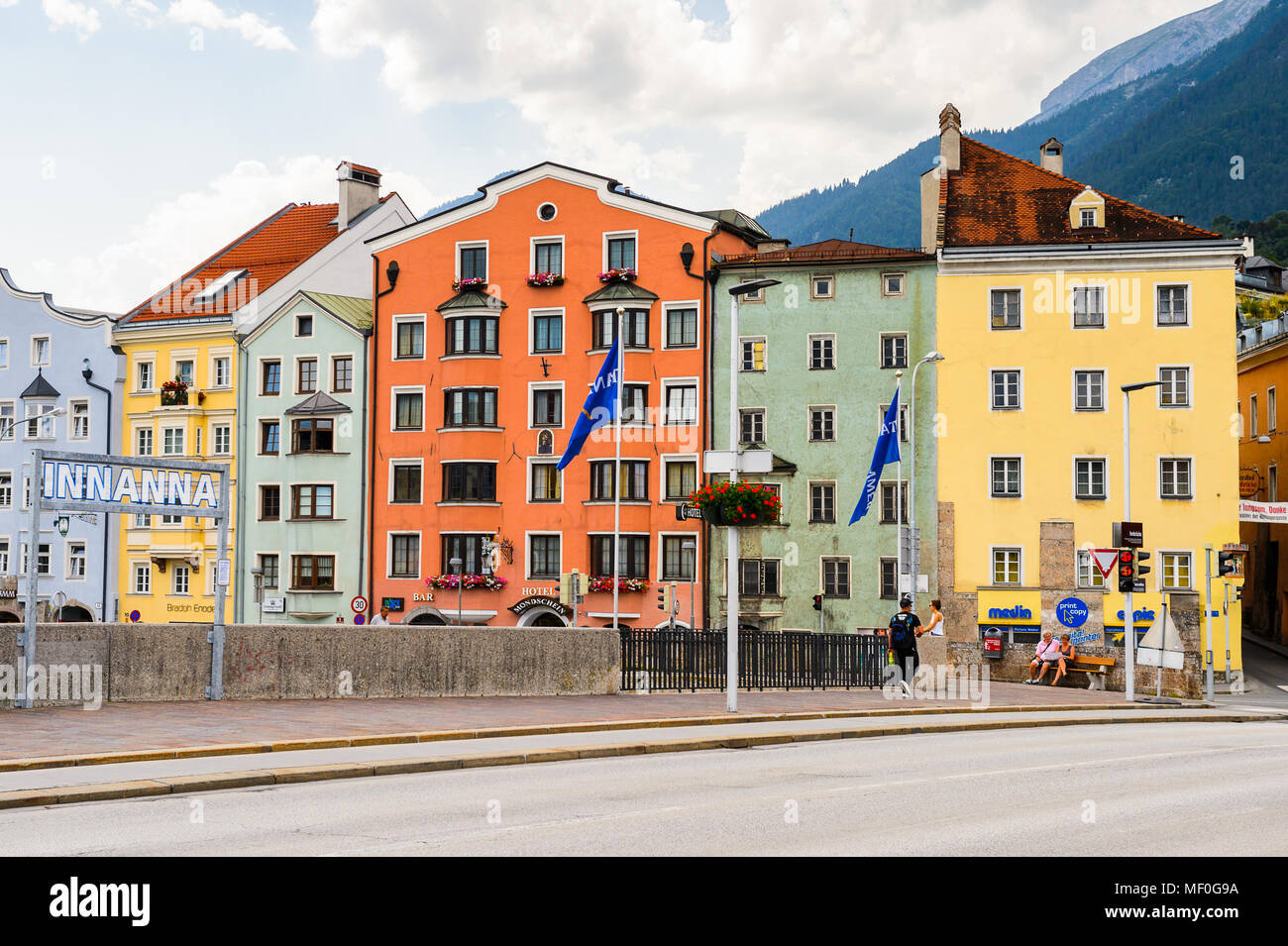 Architecture of Innsbruck, Austria, federal state of Tyrol (Tirol Stock ...